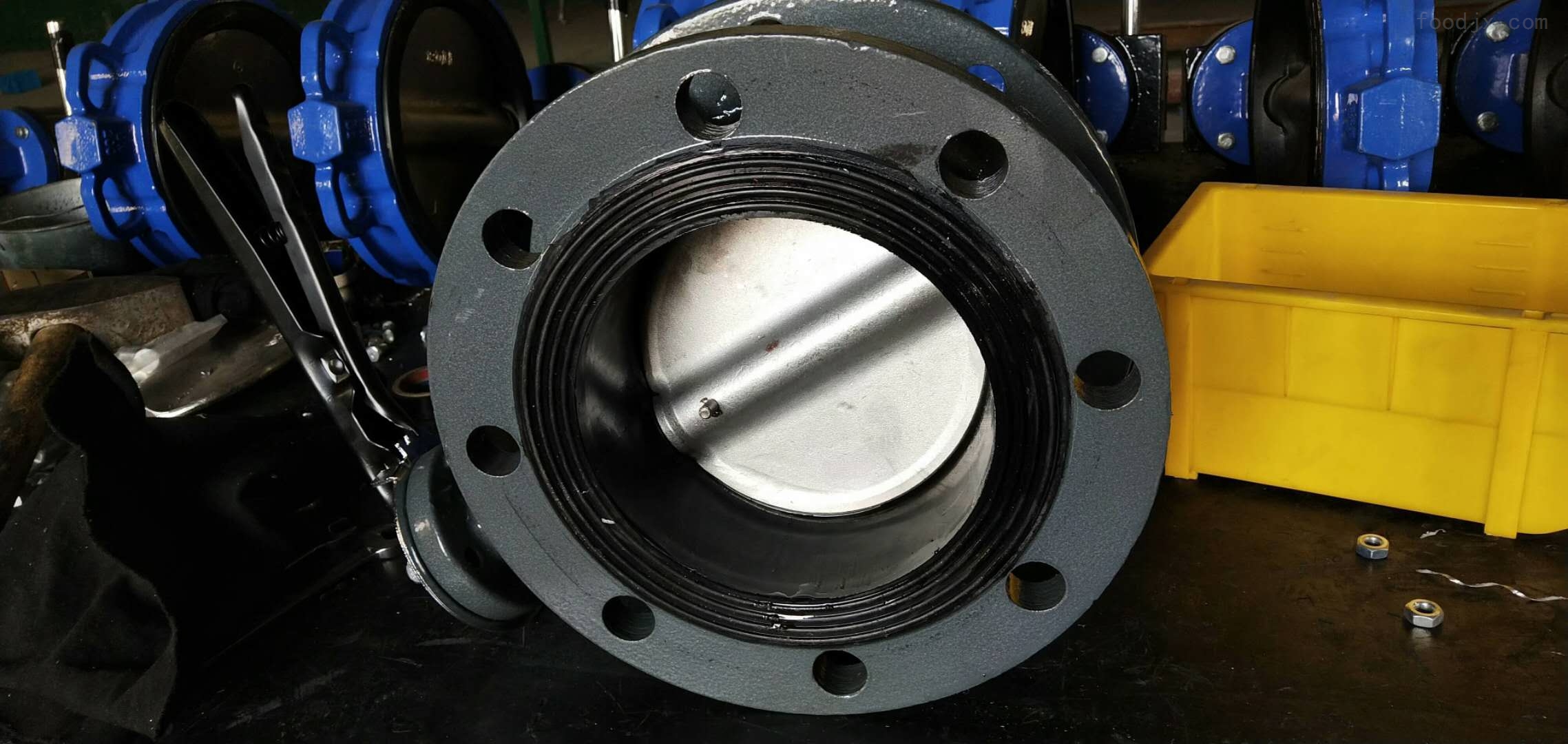 D41X手动法兰式蝶阀-食品机械设备网